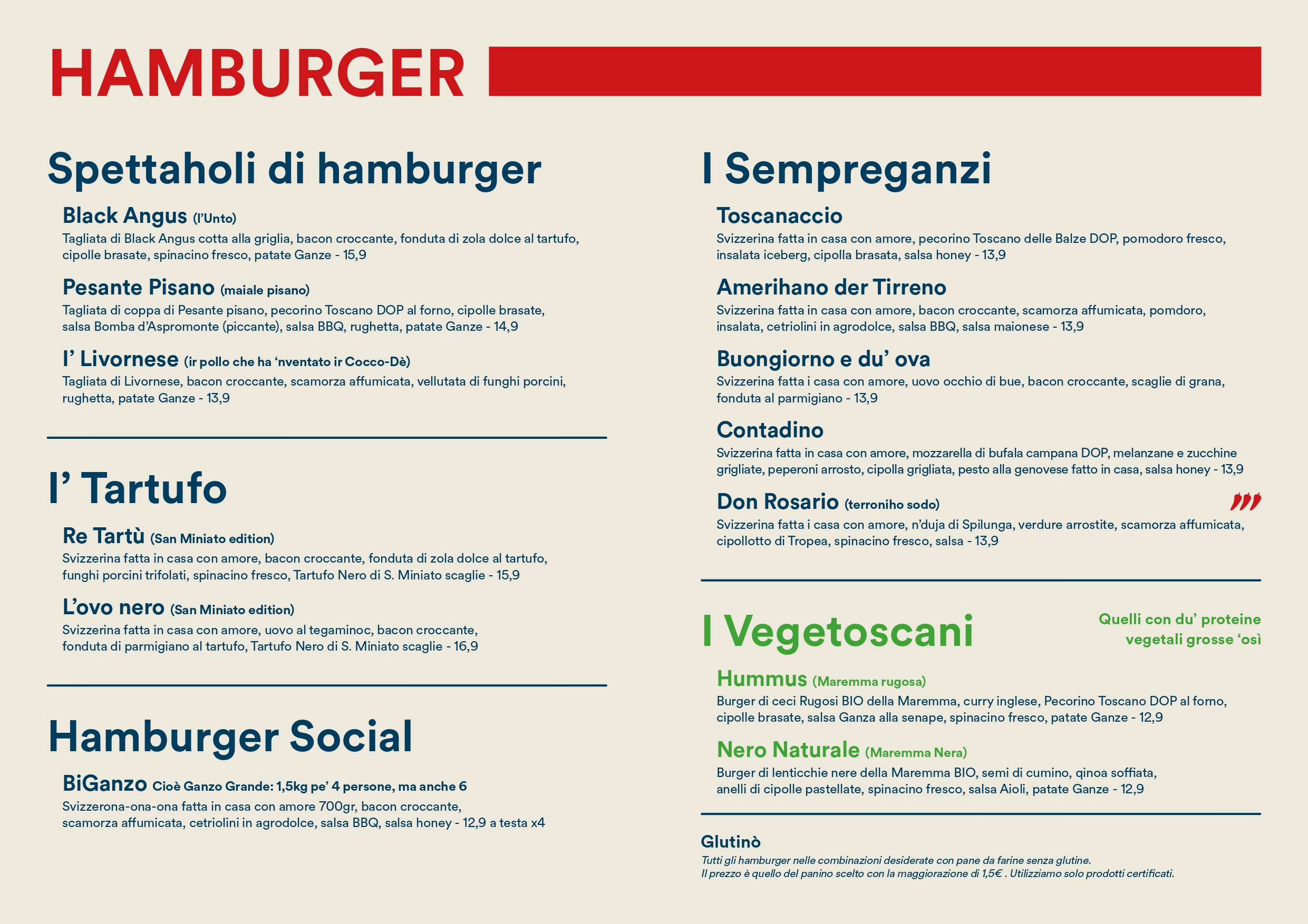 Menu Hamburger - Ganzovarramista.it